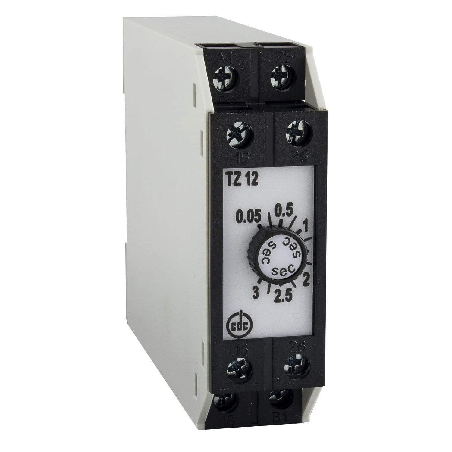 Electronic timer - TZ12 - ELETTROMECCANICA CDC s.r.l. - DIN rail
