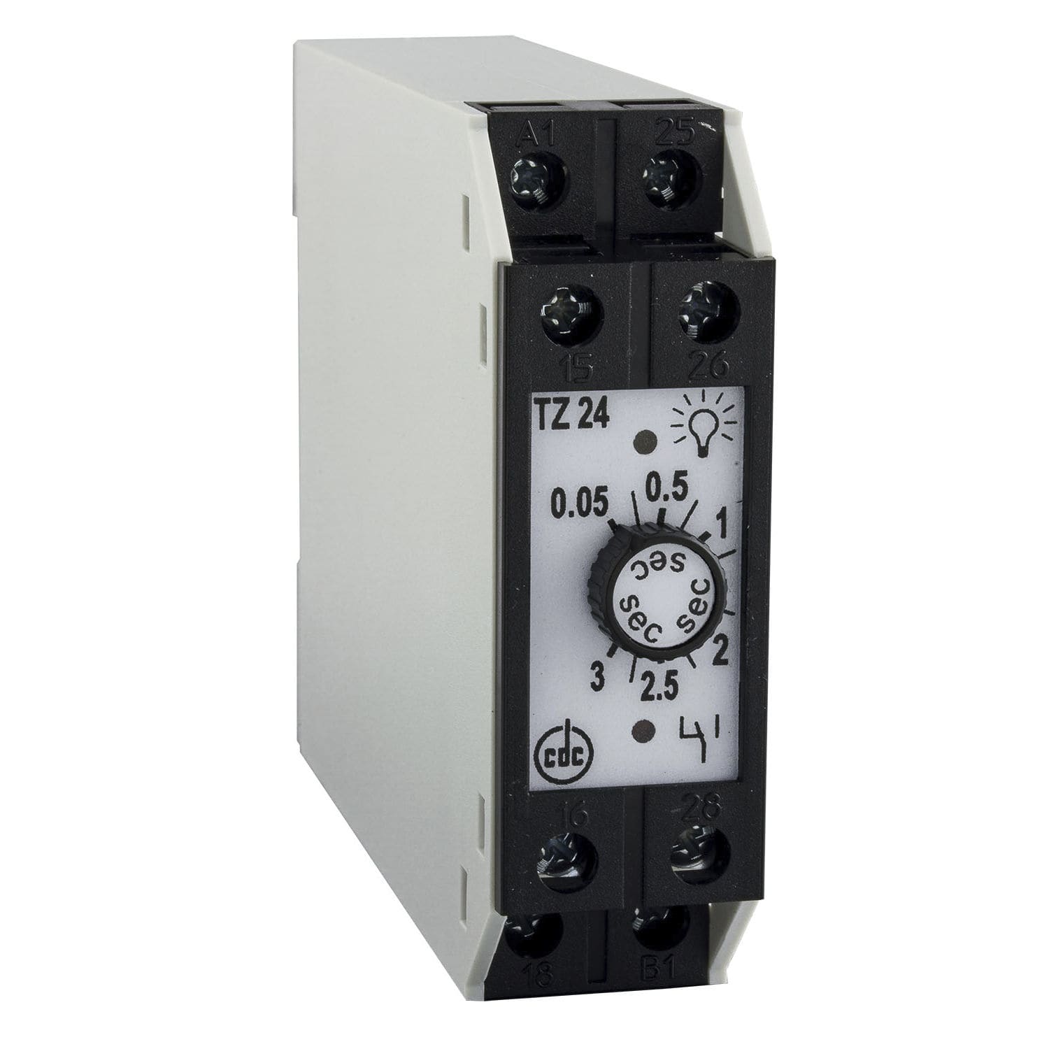 Electronic timer - TZ24 - ELETTROMECCANICA CDC s.r.l. - DIN rail