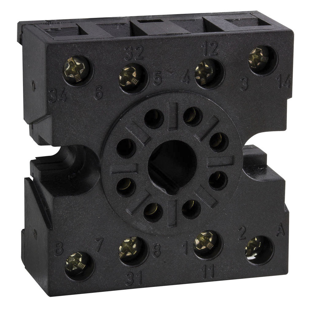 Octal relay socket - AZ68 - ELETTROMECCANICA CDC s.r.l.