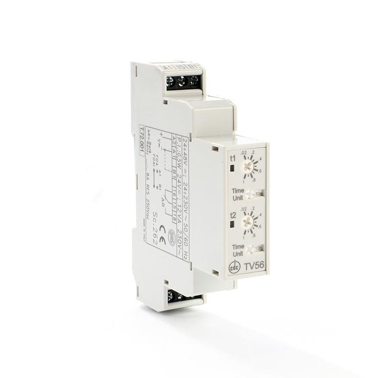 Electronic timer - TV56 - ELETTROMECCANICA CDC s.r.l. - DIN rail / rotating