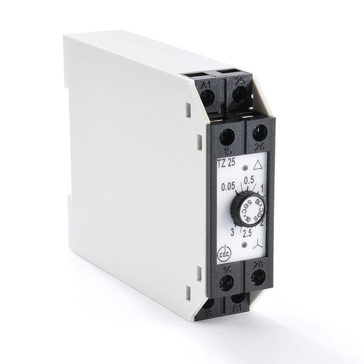 Electronic timer - TZ25 - ELETTROMECCANICA CDC s.r.l. - DIN rail