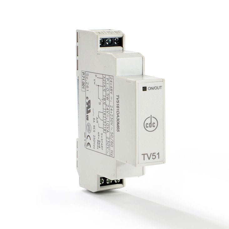 Electronic timer - TV51 - ELETTROMECCANICA CDC s.r.l. - sequence / DIN rail