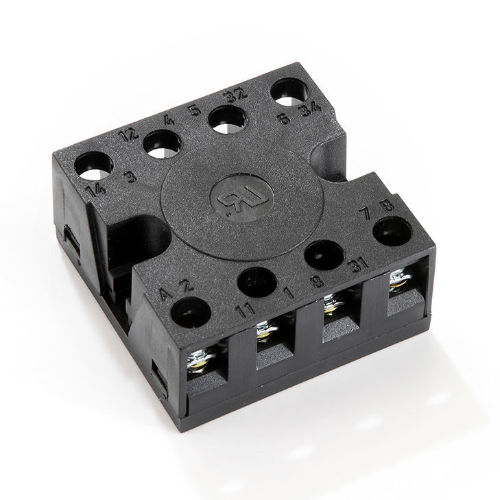 Octal relay socket - AZ58 - ELETTROMECCANICA CDC s.r.l.