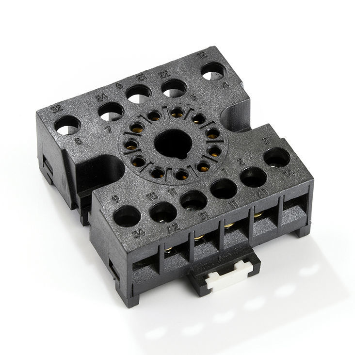 Octal relay socket - AZ611 - ELETTROMECCANICA CDC s.r.l.