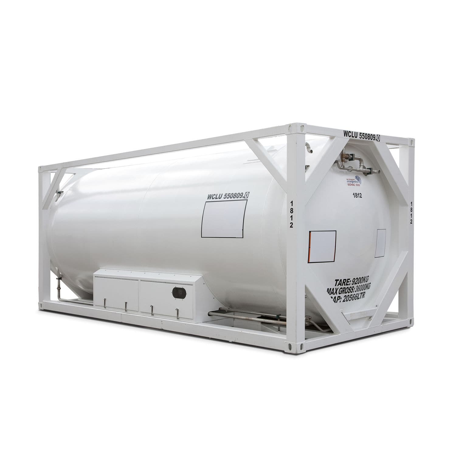 Storage tank - ISO VAC 20 - CO2 - Wessington Cryogenics LTD - transport ...