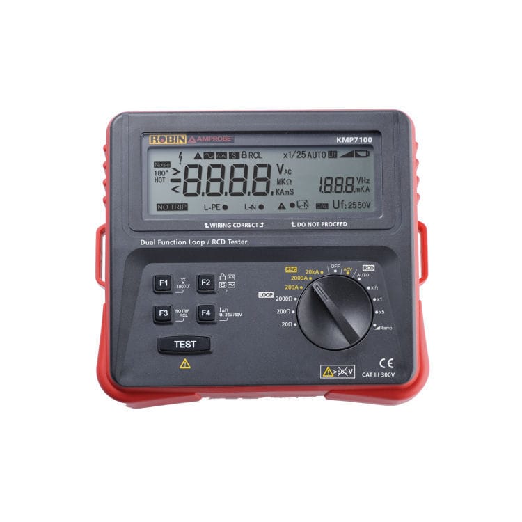 RCD tester - KMP7100 - BEHA AMPROBE - loop impedance / installation ...