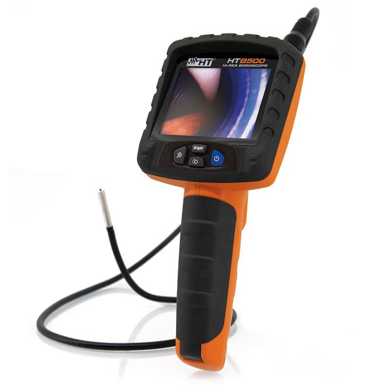 Flexible boroscope - HTB500 - HT - LCD display / portable / waterproof