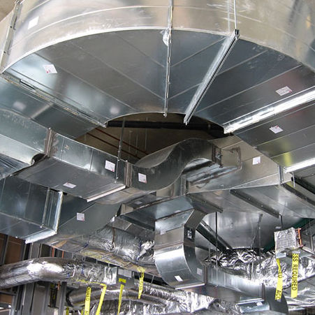 Rigid air duct - D.S.ENGINEERING - galvanised steel / stainless steel