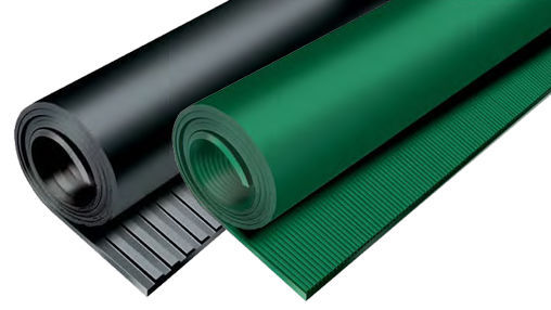 Metal floor covering - Stomil Bydgoszcz - concrete / rubber / wood