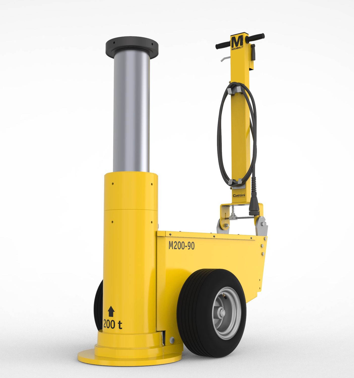 Wheeled jack - M200-90 - Cattini Oleopneumatica - hydro-pneumatic / 200 ...