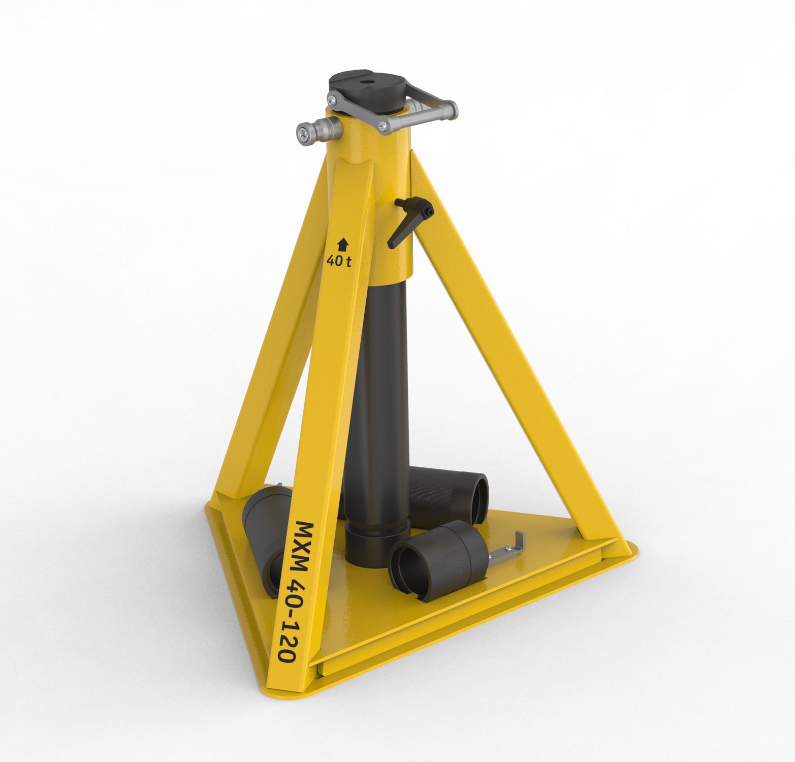 Fixed jack stand - MXM-40-120 - Cattini Oleopneumatica - for heavy trucks