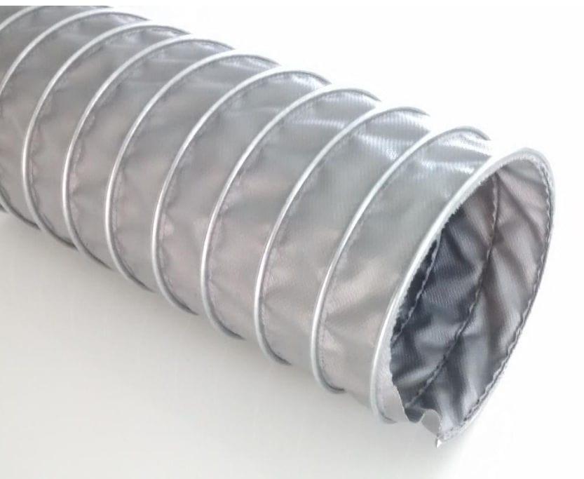 Flexible air duct - ABC 300 TISSU M0 - ABC FLEX - silicone-coated glass ...