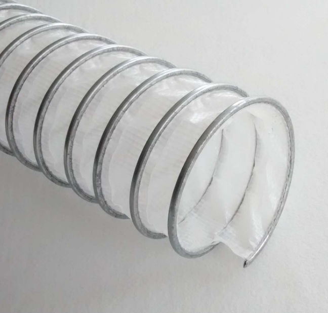 Flexible air duct - ABC PE 85 - ABC FLEX - fabric / galvanised steel ...