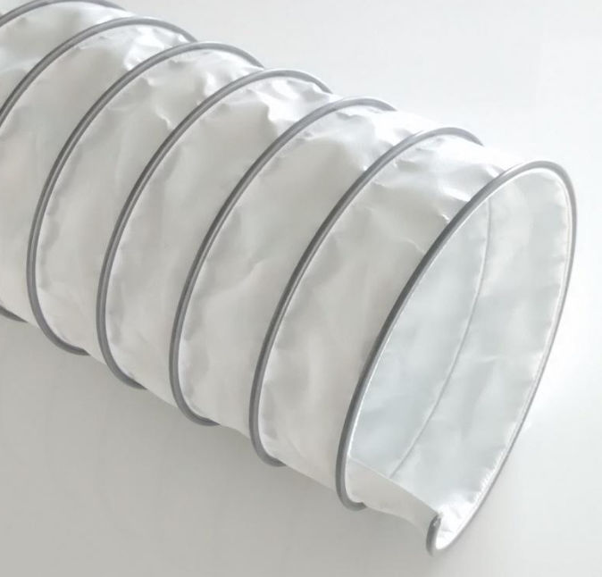Flexible air duct - ABC PTFE 250 - ABC FLEX - galvanised steel / PTFE ...