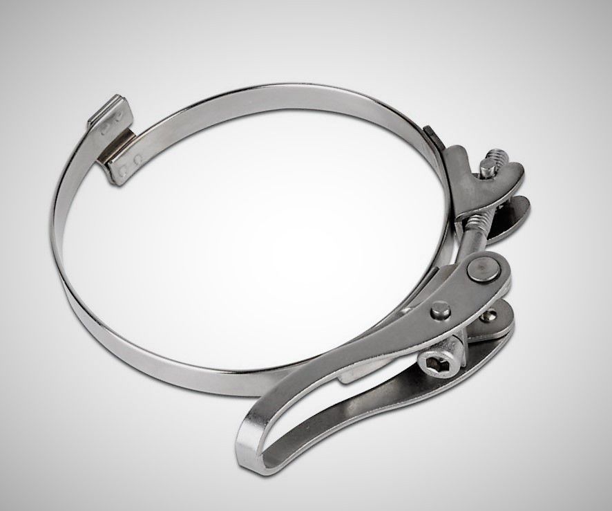 Stainless steel hose clamp - ABC FLEX - screw / band / quick-release