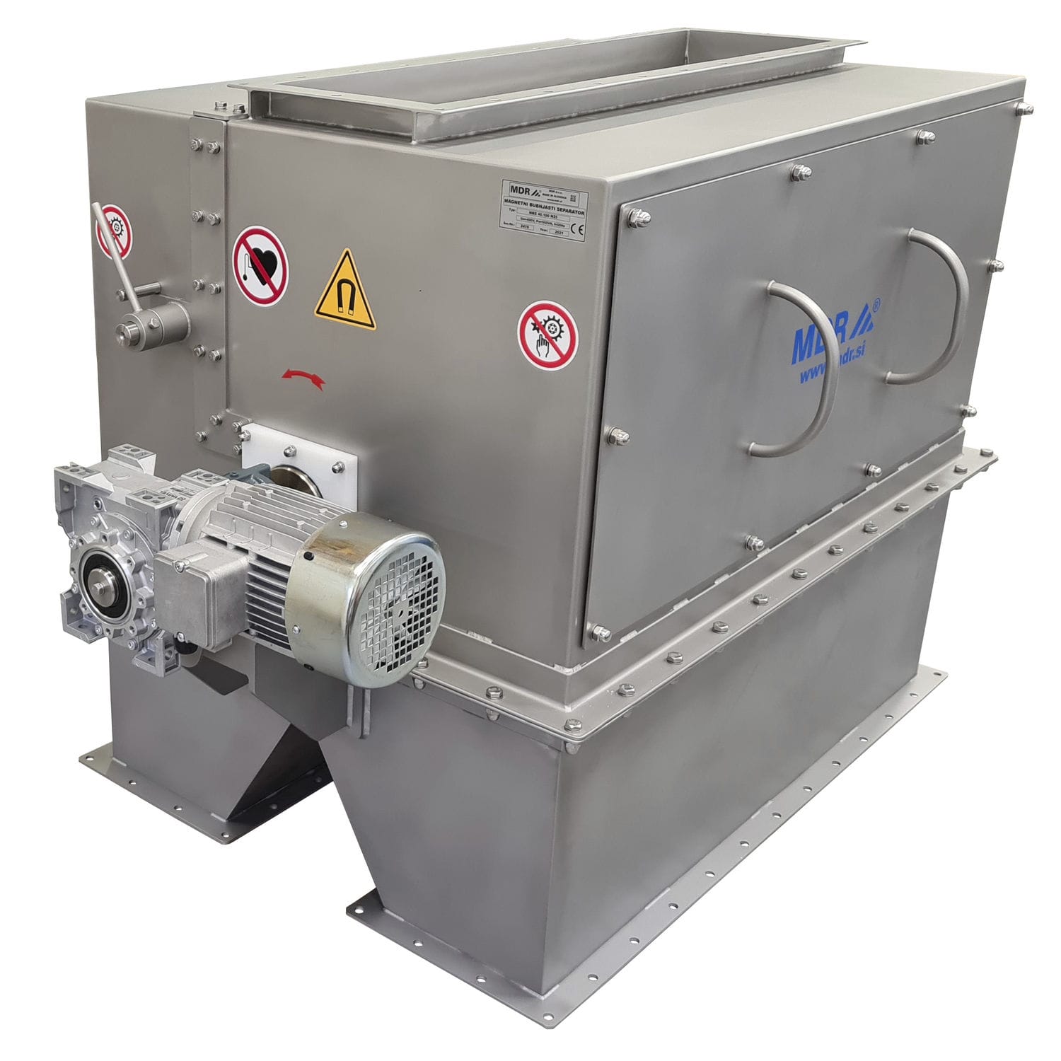 Bulk material separator - MBS - MDR d.o.o. - magnetic drum / process