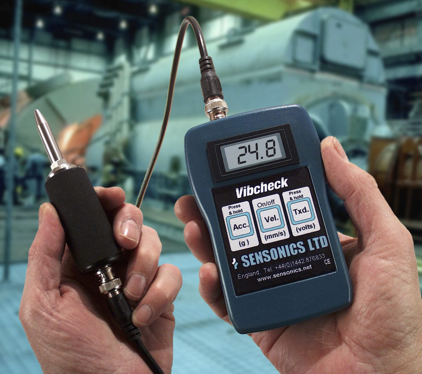 Portable vibration meter - Vibcheck - SENSONICS LTD - for machine ...