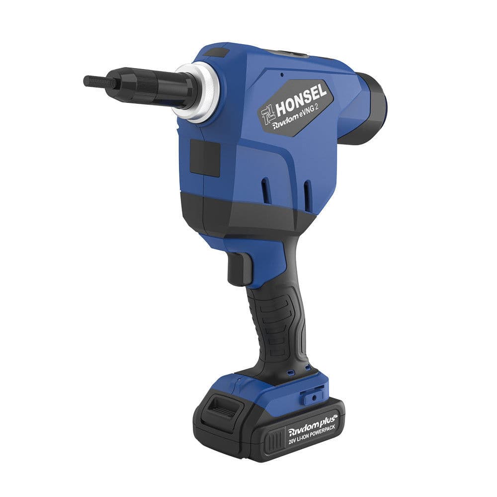 Battery-powered riveting tool - Rivdom eVNG 2 - HONSEL-Group - for ...
