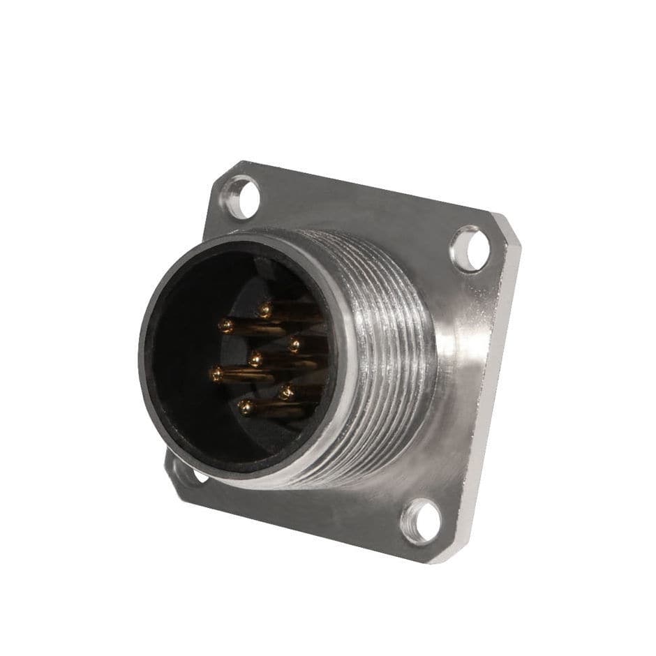 Panel-mount connector - 15MQ7000 - H.T.P. - electrical power supply ...