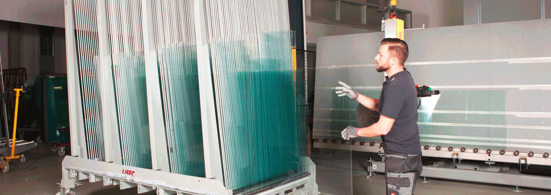 Automatic sorting machine - MSB - LiSEC - glass / continuous