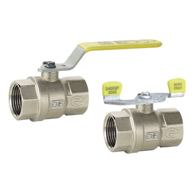 Ball valve - 340G series - VIR - manual / shut-off / for gas