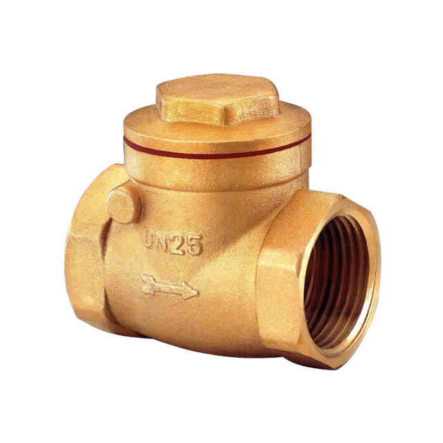 Ball check valve - 830 series - VIR - swing / threaded / brass