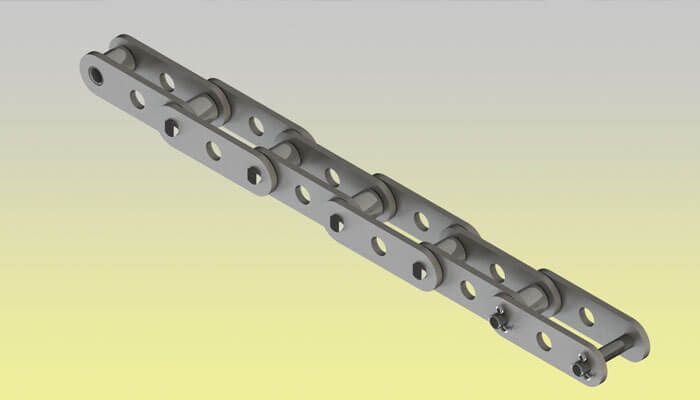 Steel conveyor chain - Z.M.C. SRL - hollow-shaft / with extended ...