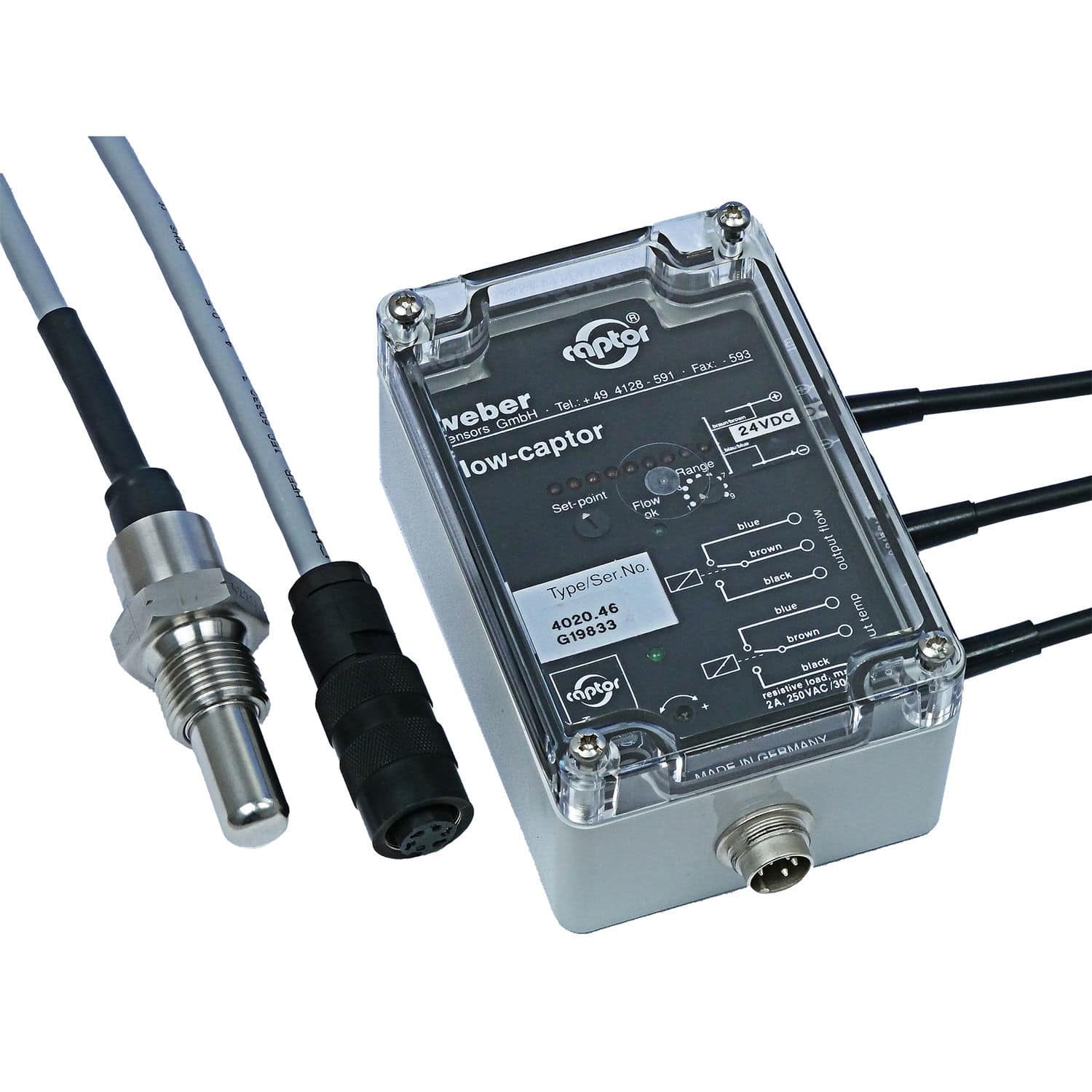 Calorimetric flow sensor - 4220 S102 + 4020.46 - weber Sensors GmbH ...