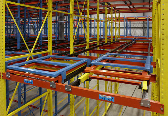 Push-back racking - Aceally (Xiamen) Technology Co., Ltd - pallet