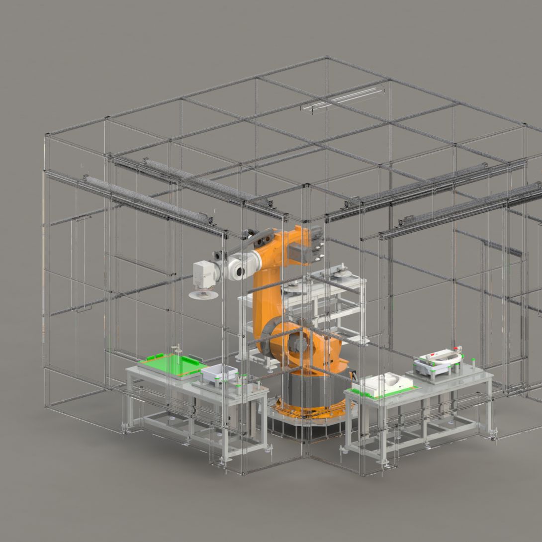 Robotic milling cell - RD - GC01 - Whitech srl - finishing