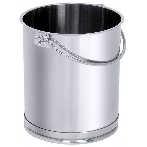 Stainless steel bucket - COT-30050 series - NOVETAL - round / with handle