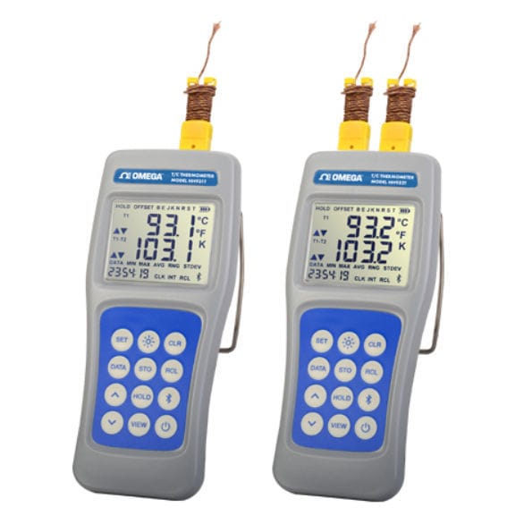 Bluetooth thermometer - HH93 series - OMEGA - thermocouple / digital / °C