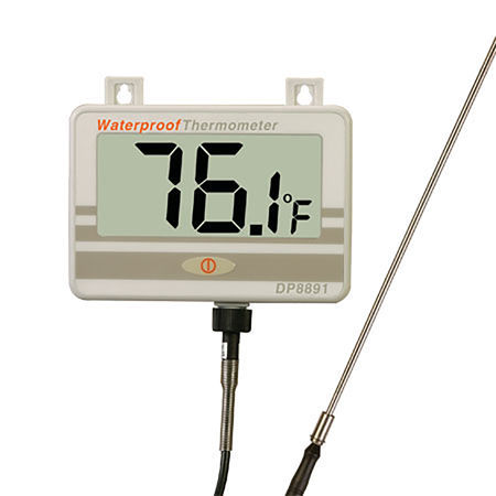 Thermistor thermometer - DP8891 - OMEGA - probe / with LCD display / °C