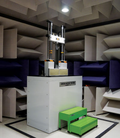 Noise, vibration, roughness testing machine - KNR system - shock absorber