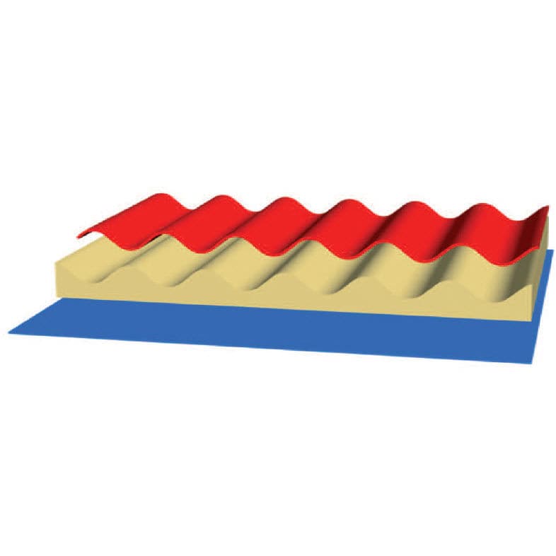 Polyurethane core sandwich panel - Ais Fibro - panelais - with ...