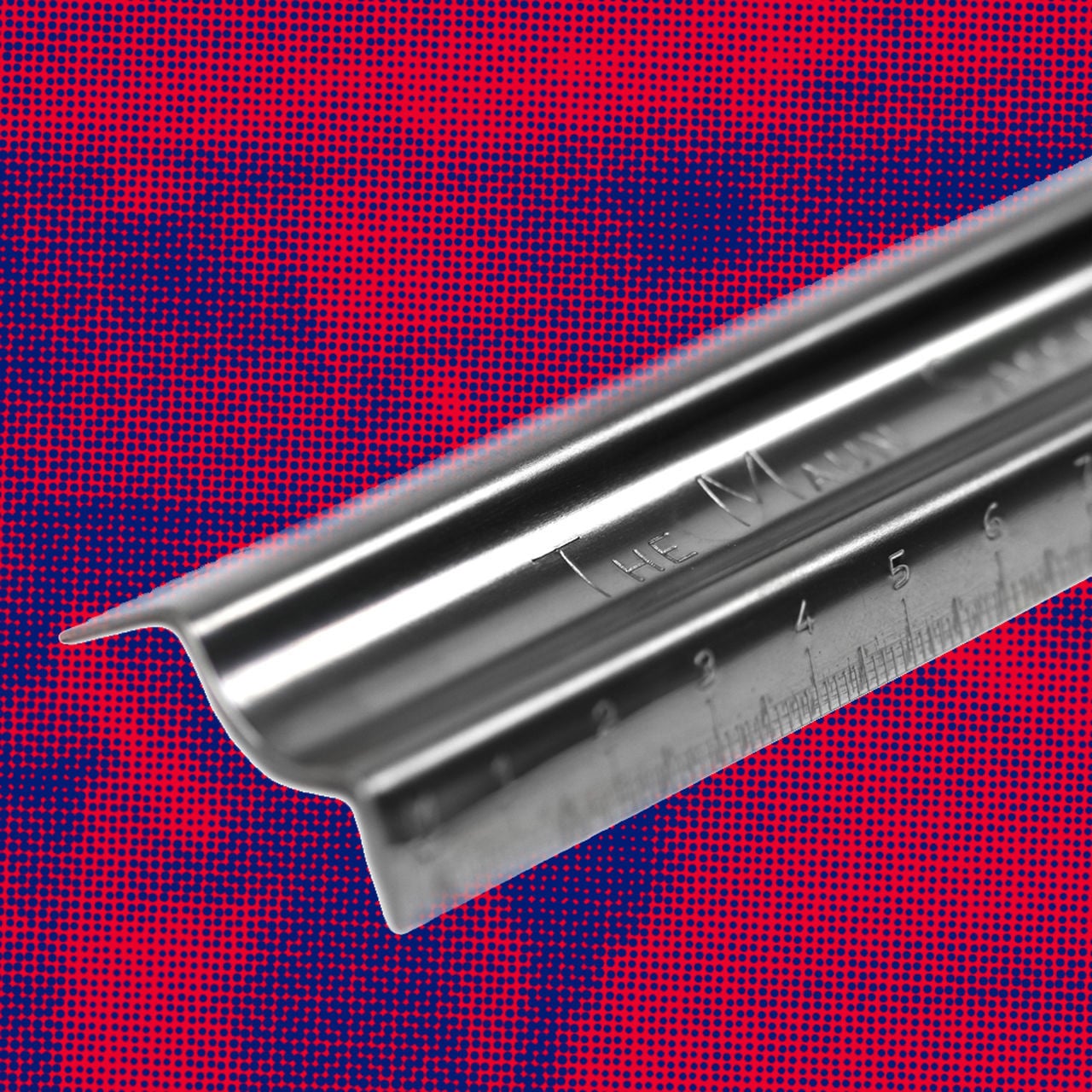 Stainless steel ruler - 1774-300 - Maun Industries Ltd