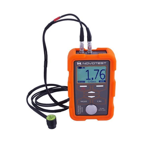 Ultrasonic thickness gauge - UT-1M - Novatest - digital display ...