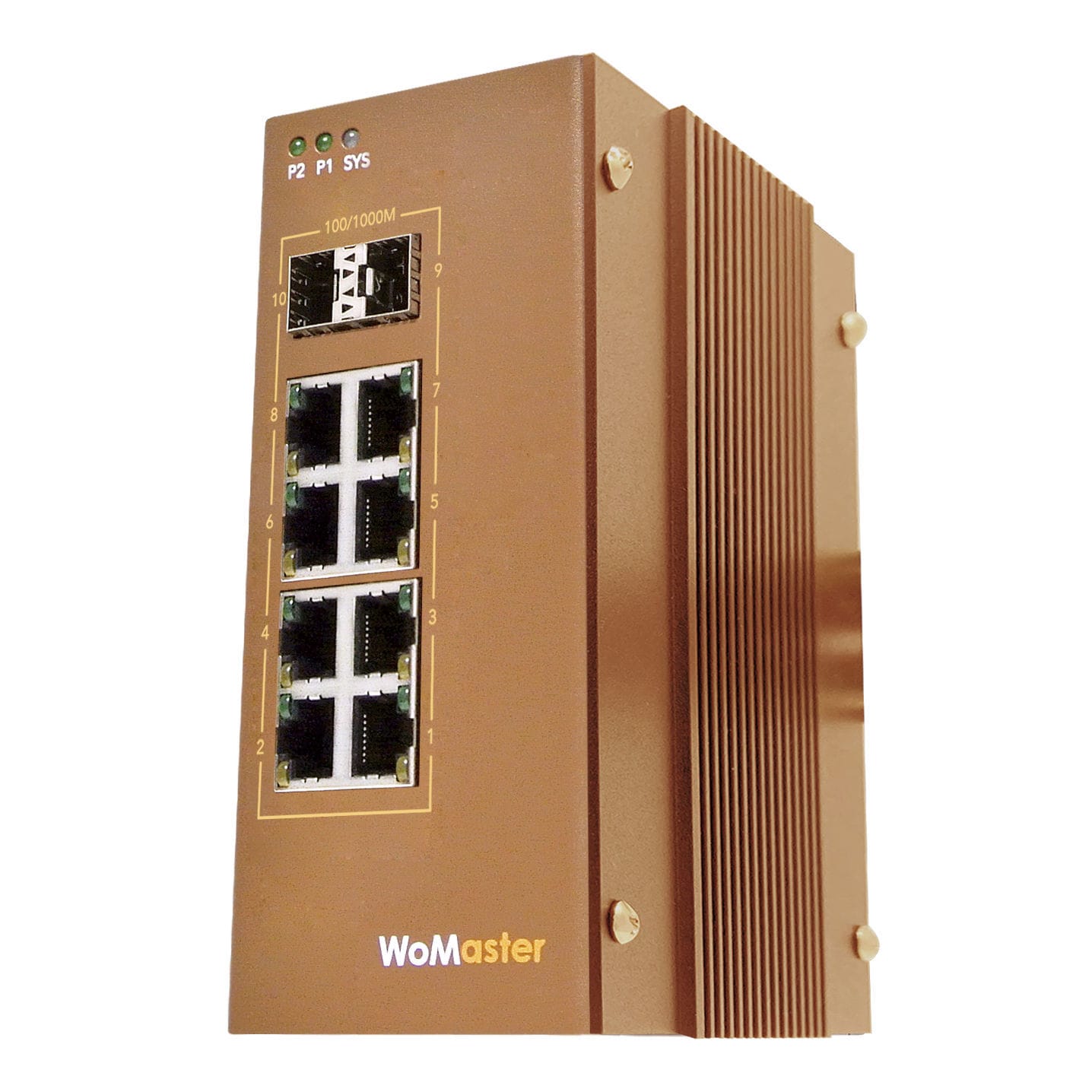 Redundant ethernet switch - DS410 - WoMaster - managed / 10 ports / layer 2