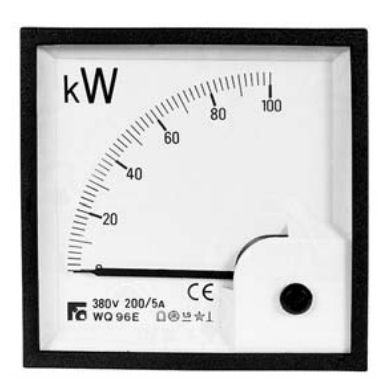Panel-mount power meter - 100 kW | WQE series - F.C. Misure - analog
