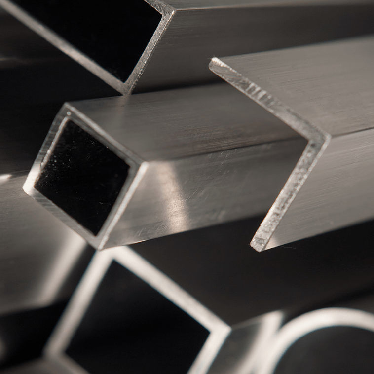 Extruded profile - ALCOMET AD - aluminum alloy / rectangular / round