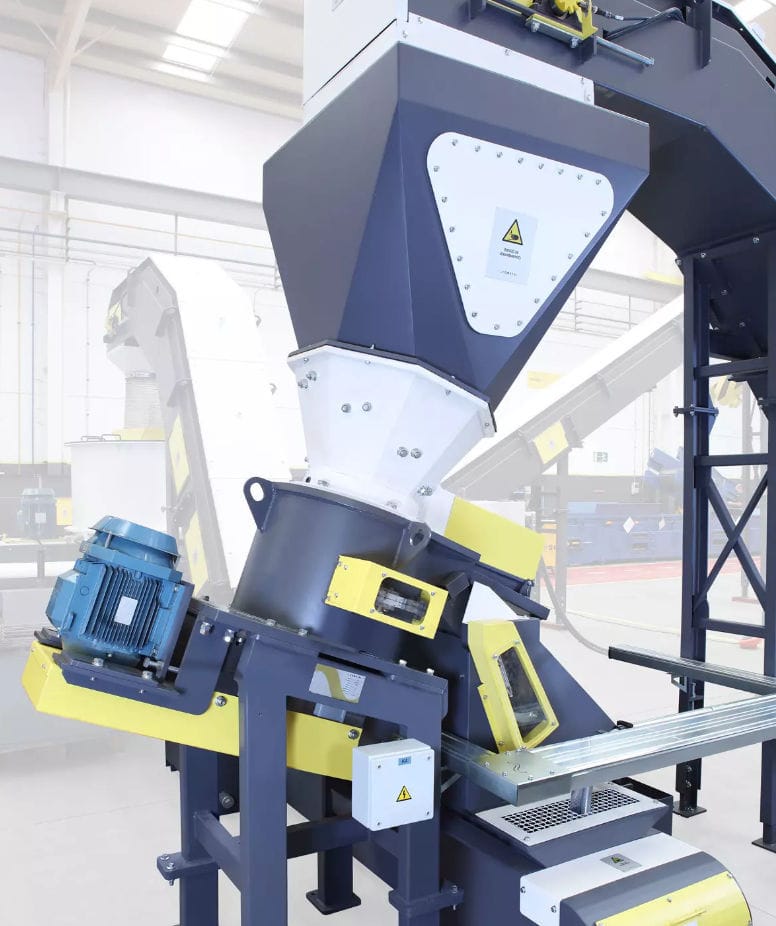 Metal vibratory crusher - C series - COMETEL S.A. - chip / horizontal ...