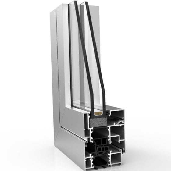 Aluminum profile - XP-70 TH+ - EXTRUGASA INTERNACIONAL S.A. - grooved ...