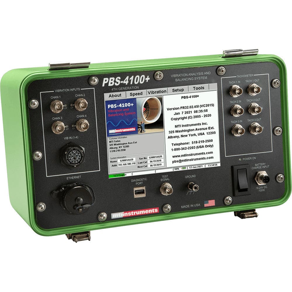 Portable balancing system - PBS-4100+ Gen 4 - MTI Instruments