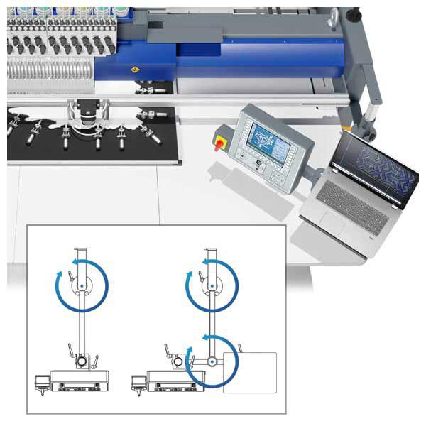 Mounting bracket - T8 - ZSK Technical Embroidery Systems