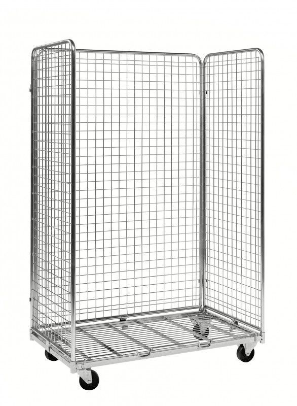 Wire mesh roll container - 885006625 - FIMM - 3-panel