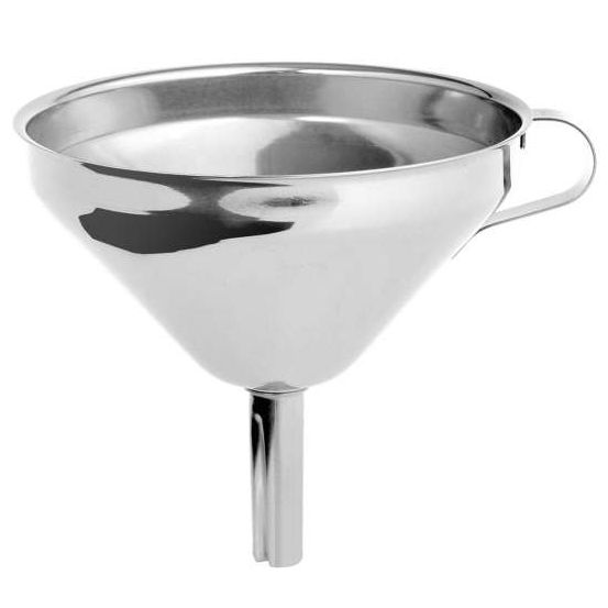 Stainless steel funnel - Due Ci Inox Snc - for liquids / handle