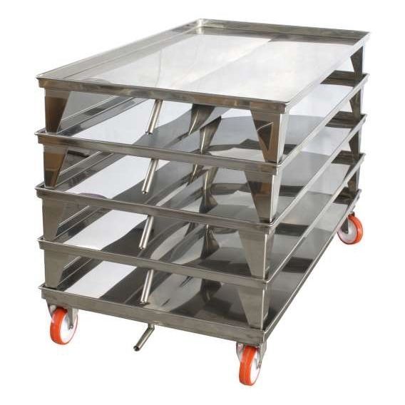 Cheese trolley - Due Ci Inox Snc - storage / handling / stainless steel