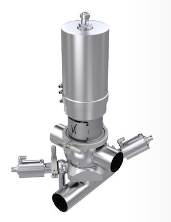 Valve with membrane - MD - Evoguard GmbH - pneumatic / mix-proof / shut-off