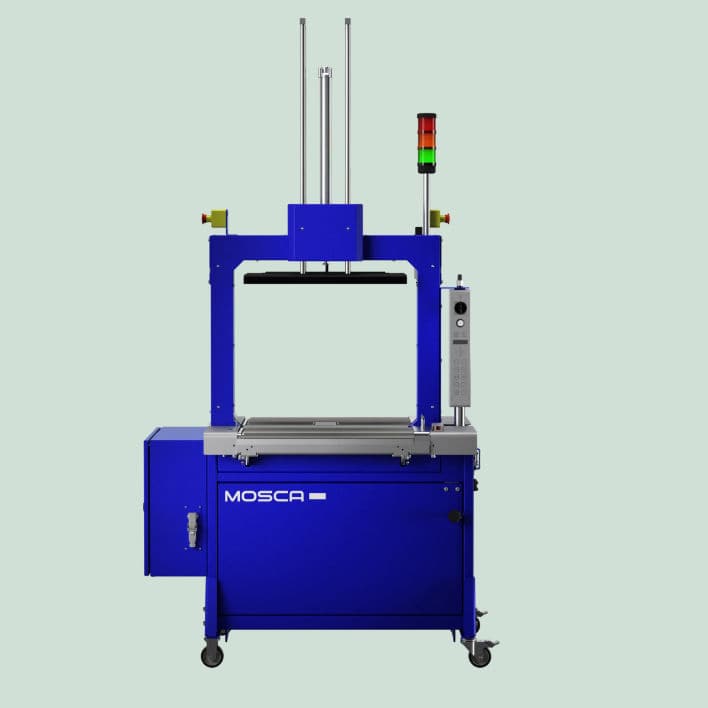 Fully-automatic strapping machine - SoniXs MP-6 R - Mosca GmbH - strap