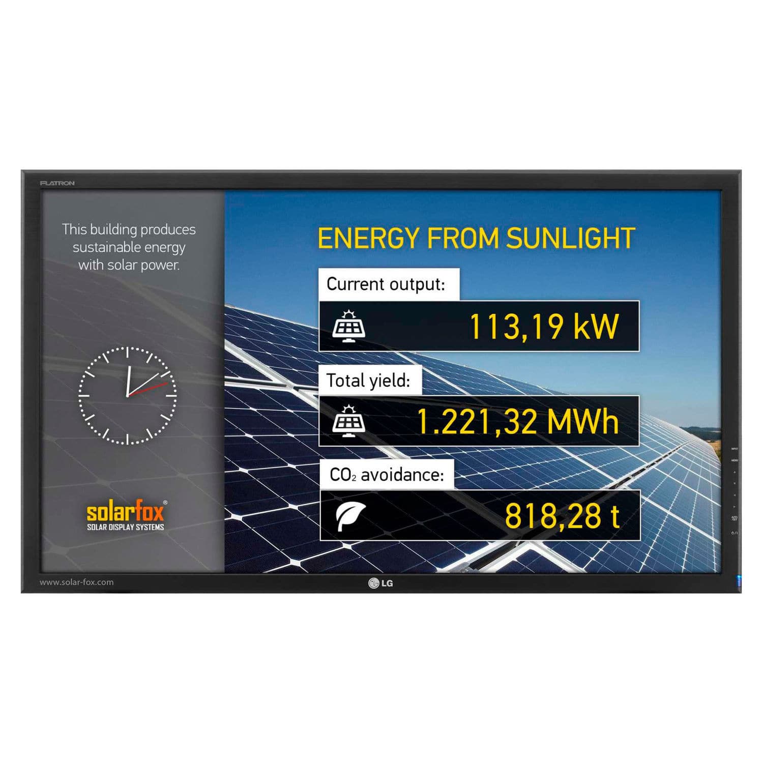 Photovoltaic installation display - SF-100 series - SOLARFOX® | SOLEDOS ...
